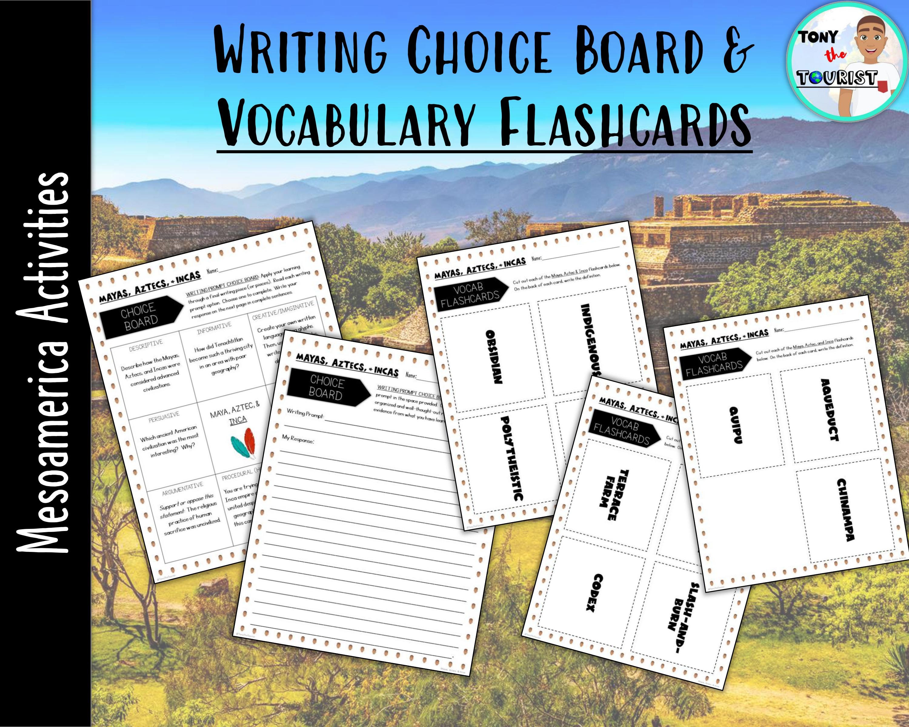 Mesoamerica Interactive Learning Activities. Maya, Aztec, and Inca ...