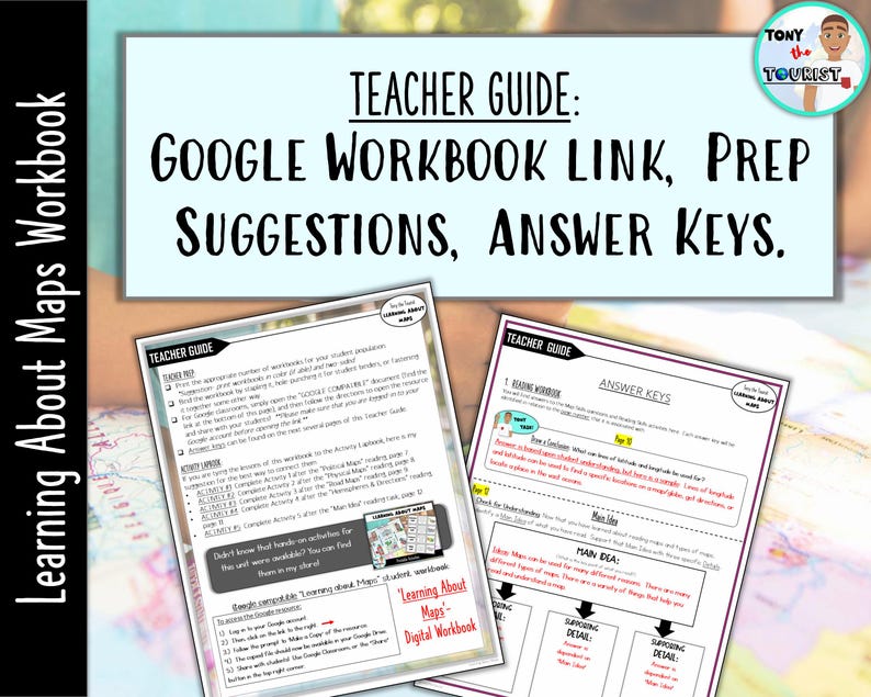 Learning About Maps- Student Workbook: Informational Reading Passages ...