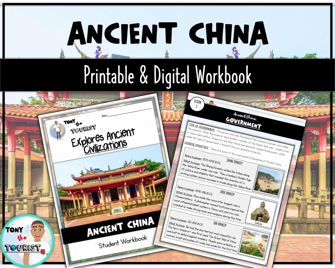 Ancient China: Informational Reading Passages Workbook With Reading ...