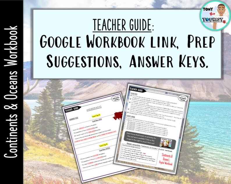 Continents and Oceans Informational Reading Passages Workbook With ...