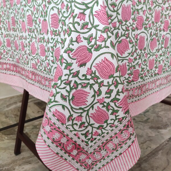 Block Print Tablecloth - Etsy