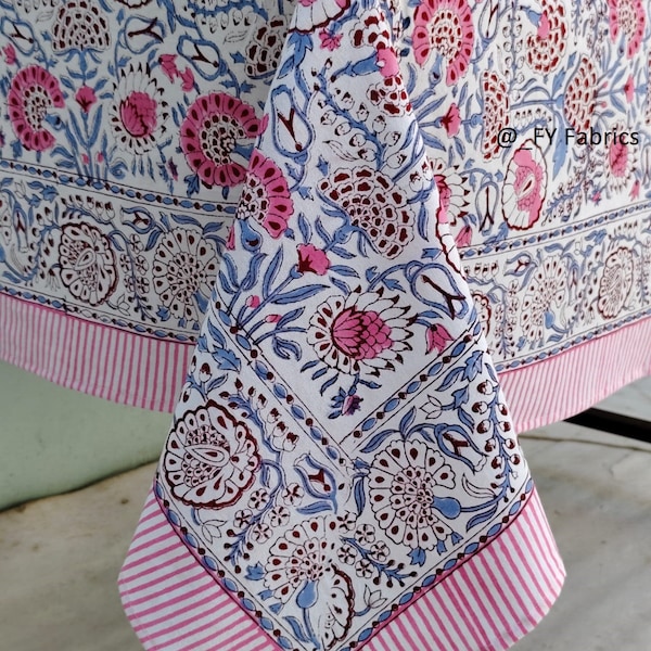 Block Print Tablecloth - Etsy