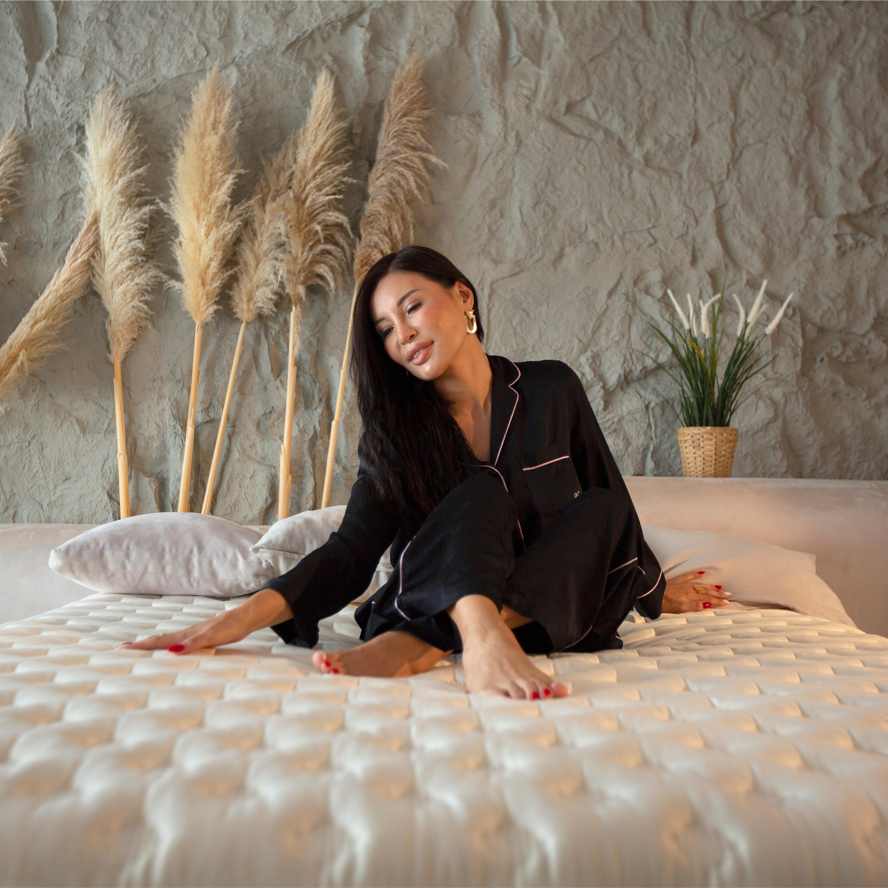 Organic Mulberry Silk and Cotton Mattress Topper 3 Extra Thick Memory ...