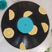Hand Painted Summer Lemon Vinyl Record - Etsy