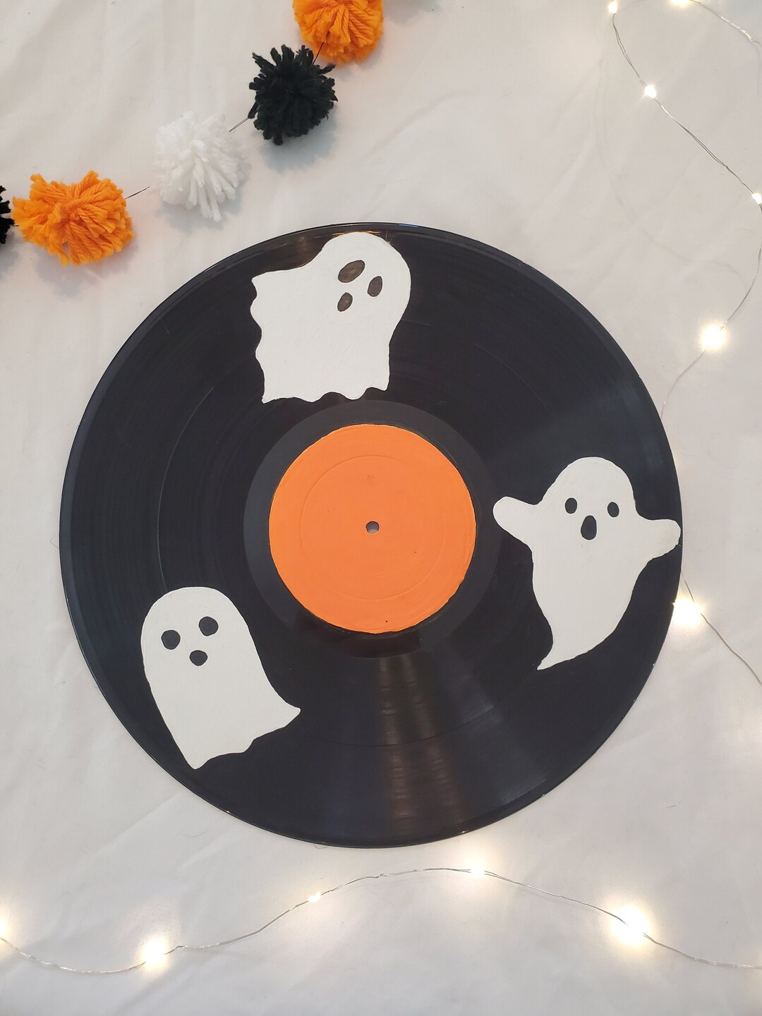 Ghost Halloween Vinyl Record - Etsy