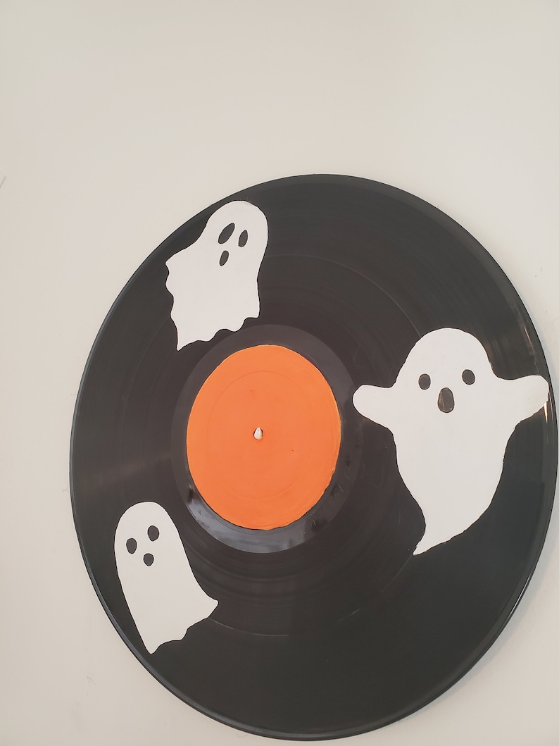 Ghost Halloween Vinyl Record - Etsy