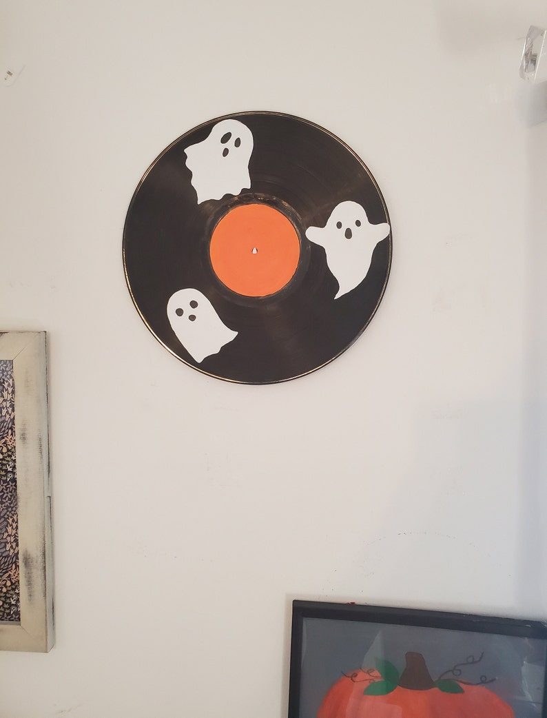 Ghost Halloween Vinyl Record - Etsy