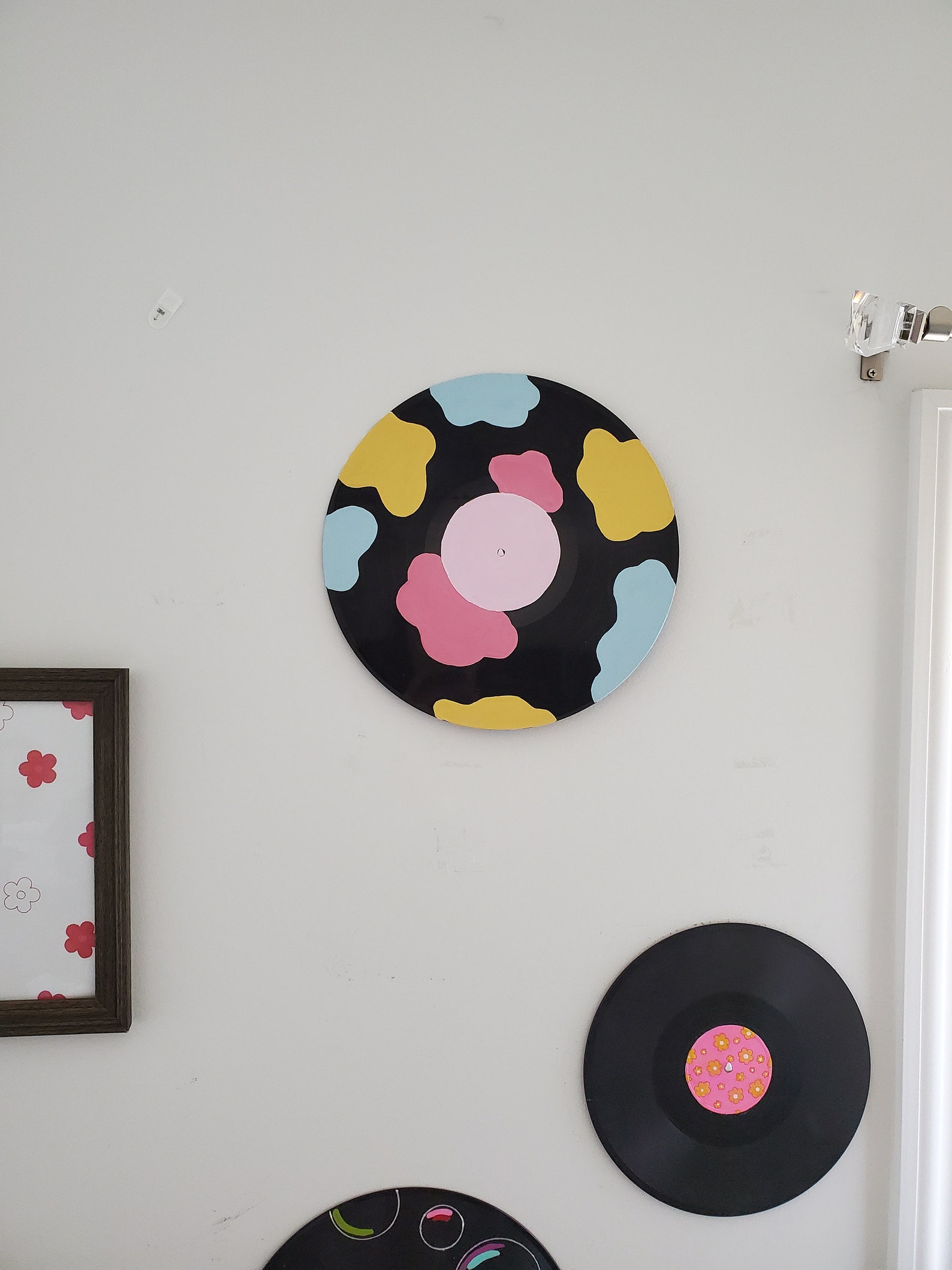 Colored Cow Print Hand Painted Vinyl Record - Etsy
