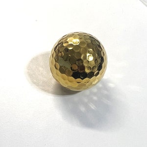 24k Gold Plated Golf Ball and Tee Set: Luxury Golf Gift - Etsy