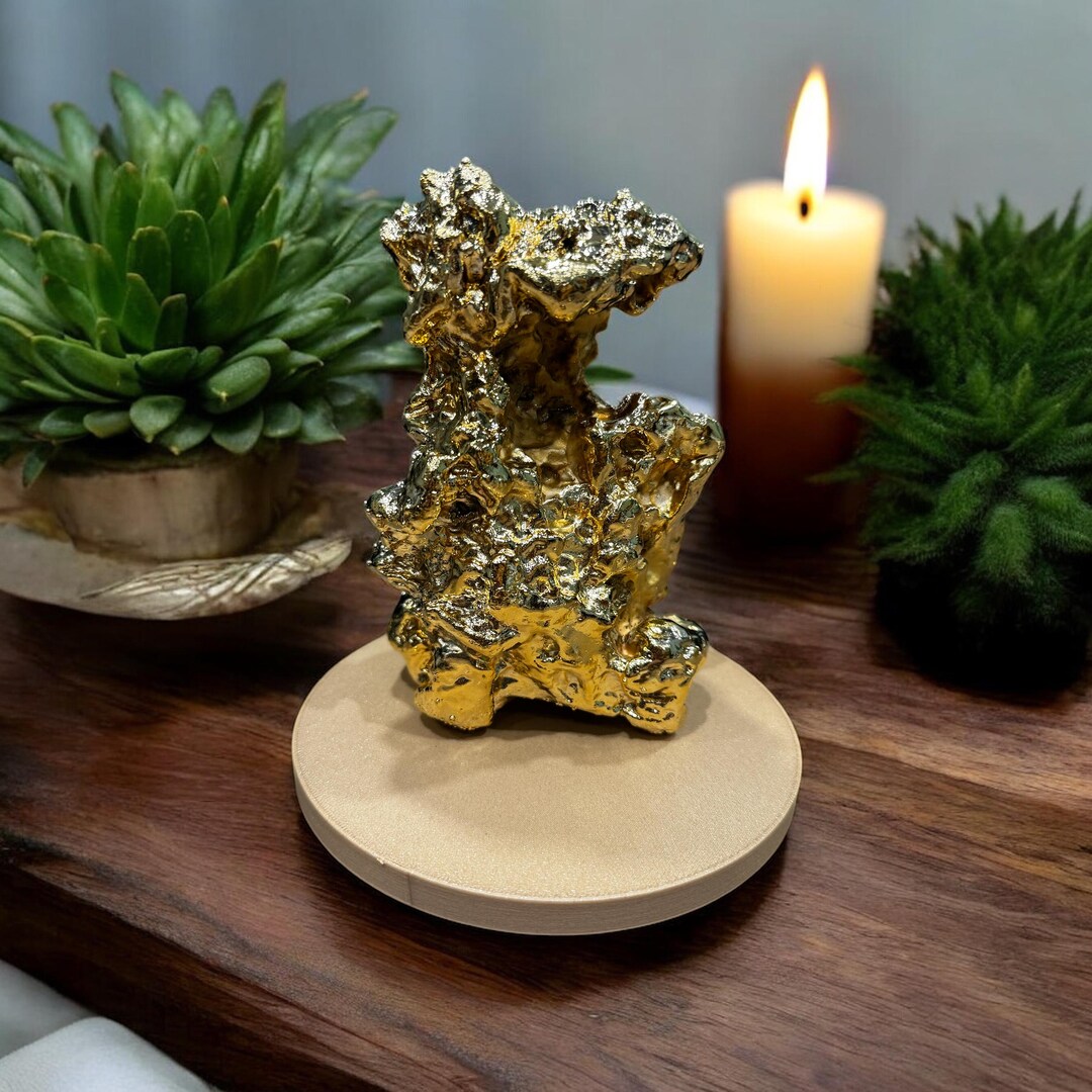 Wood Effect Display Stand: Sculpture, Crystal & Art Home Decor - Etsy