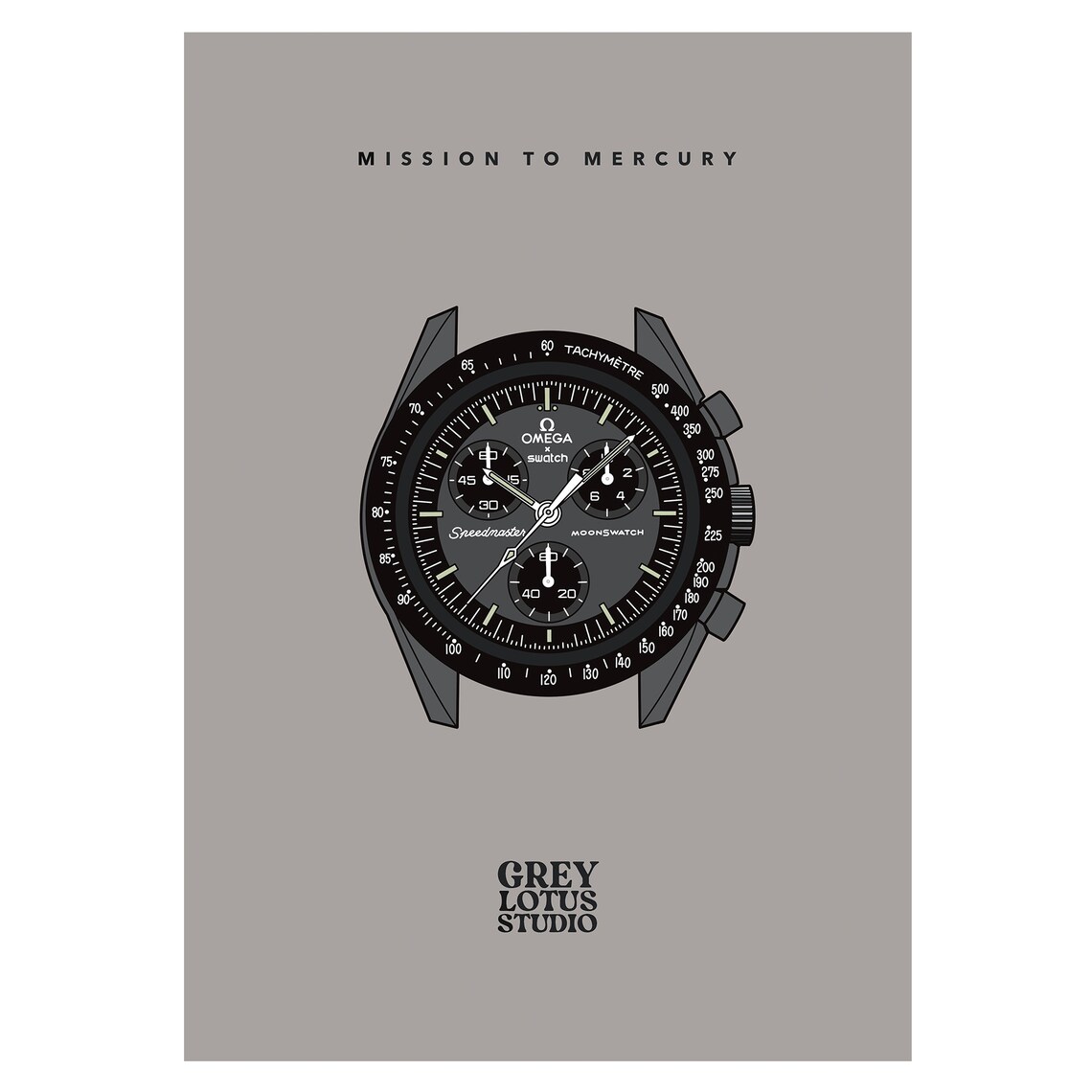 Moonswatch Wall Art Printable | Mission to Mercury | Swatch | Omega ...