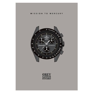 Moonswatch Wall Art Printable | Mission to Mercury | Swatch | Omega ...