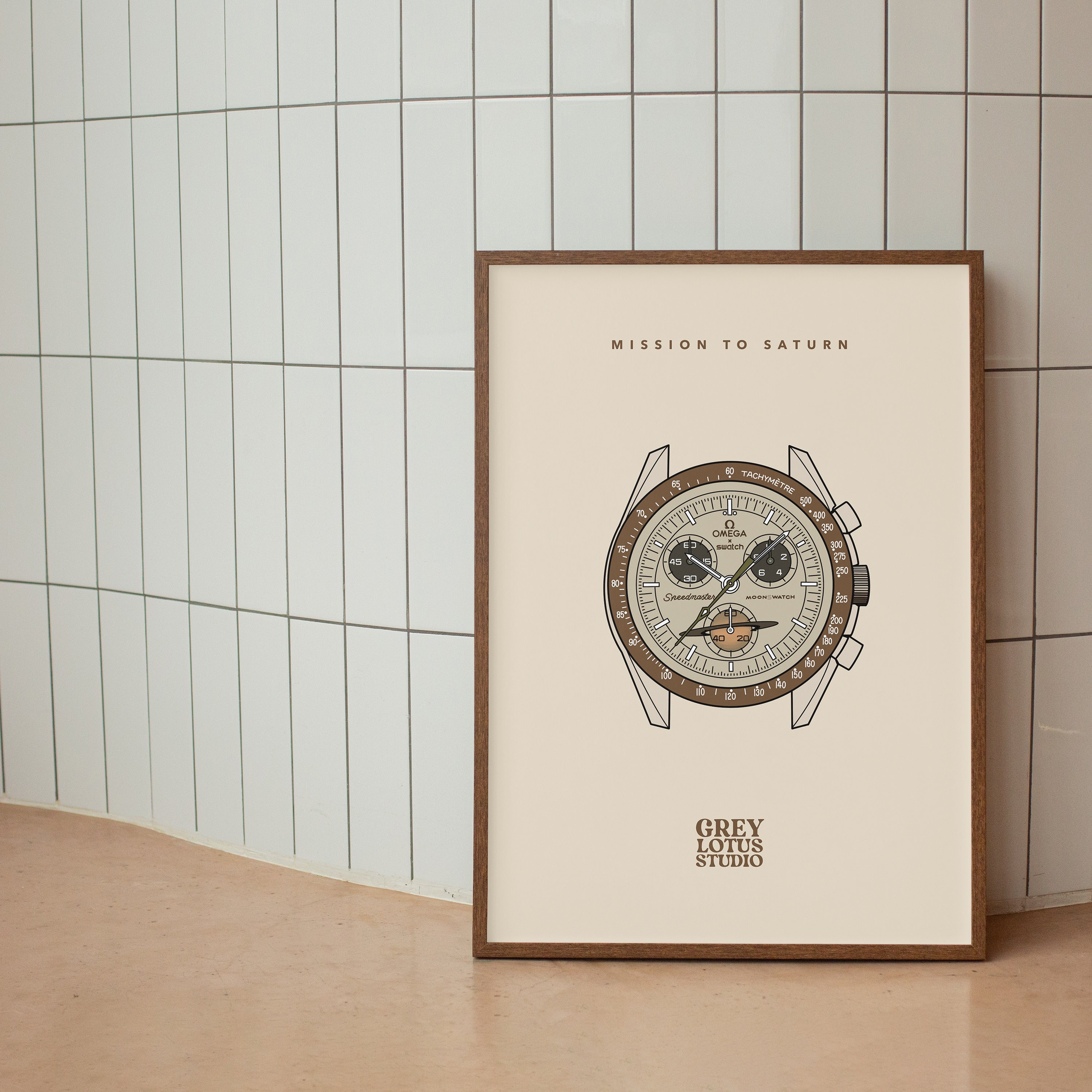 Moonswatch Wall Art Printable Mission to Saturn Swatch Omega Watch ...