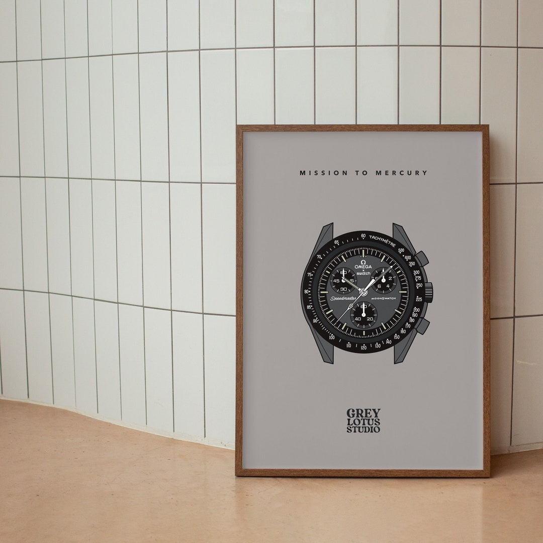 Moonswatch Wall Art Printable | Mission to Mercury | Swatch | Omega ...