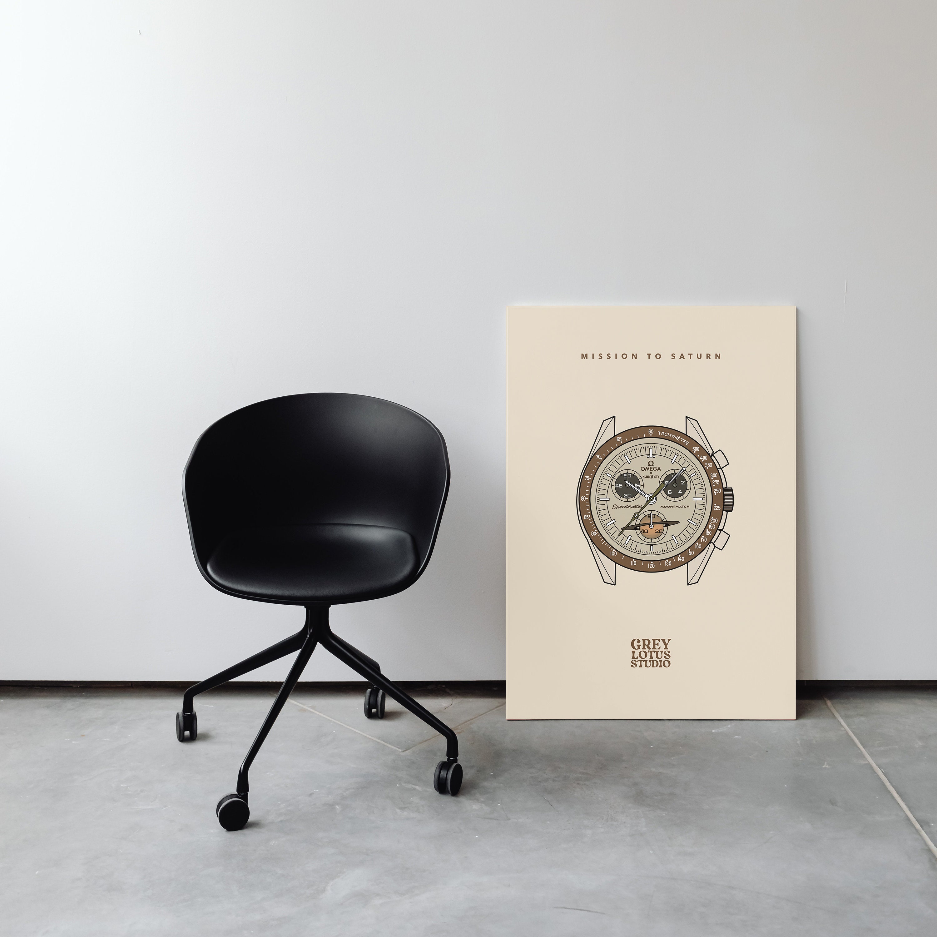 Moonswatch Wall Art Printable Mission to Saturn Swatch Omega Watch ...