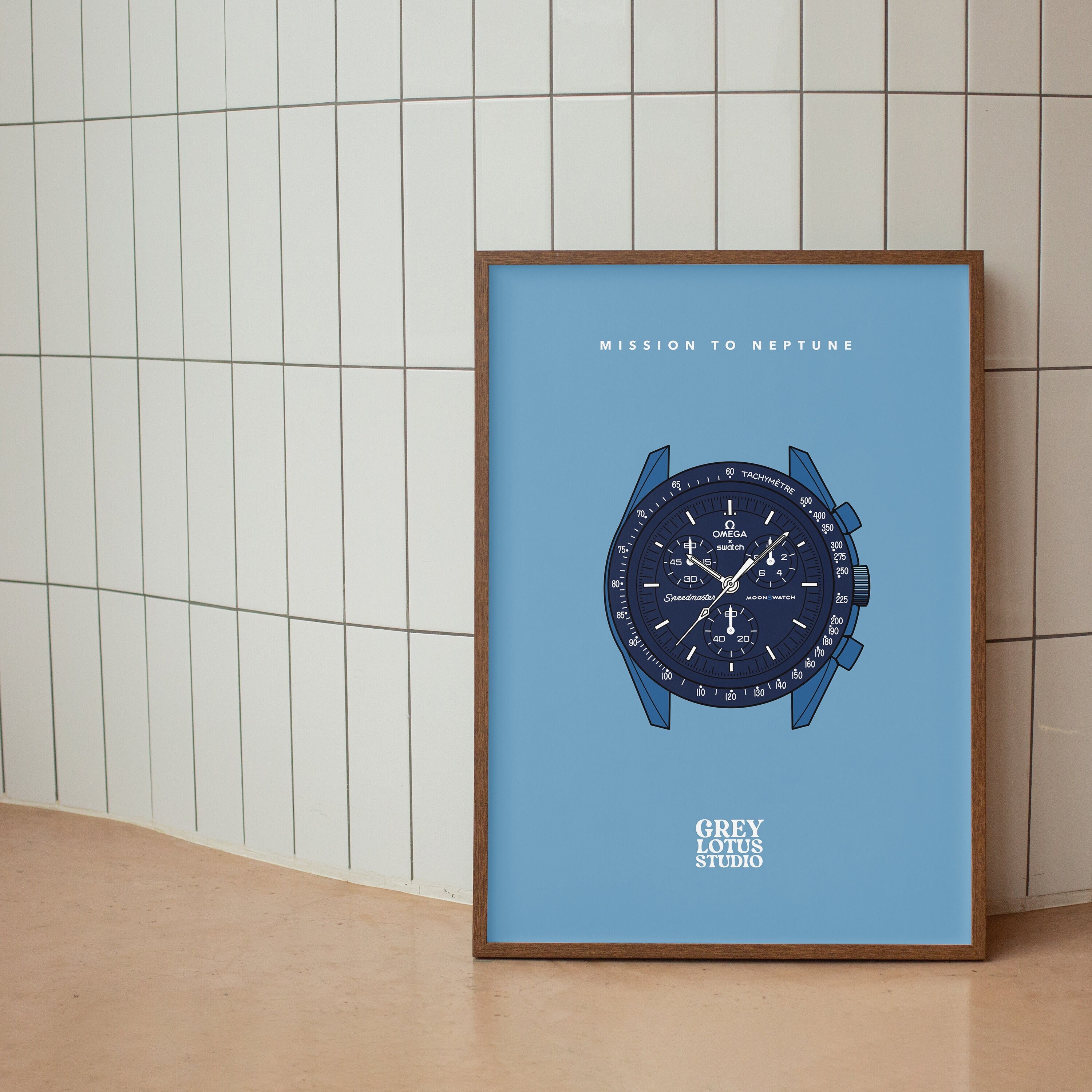 Moonswatch Wall Art Printable Mission to Neptune Swatch Omega Watch ...