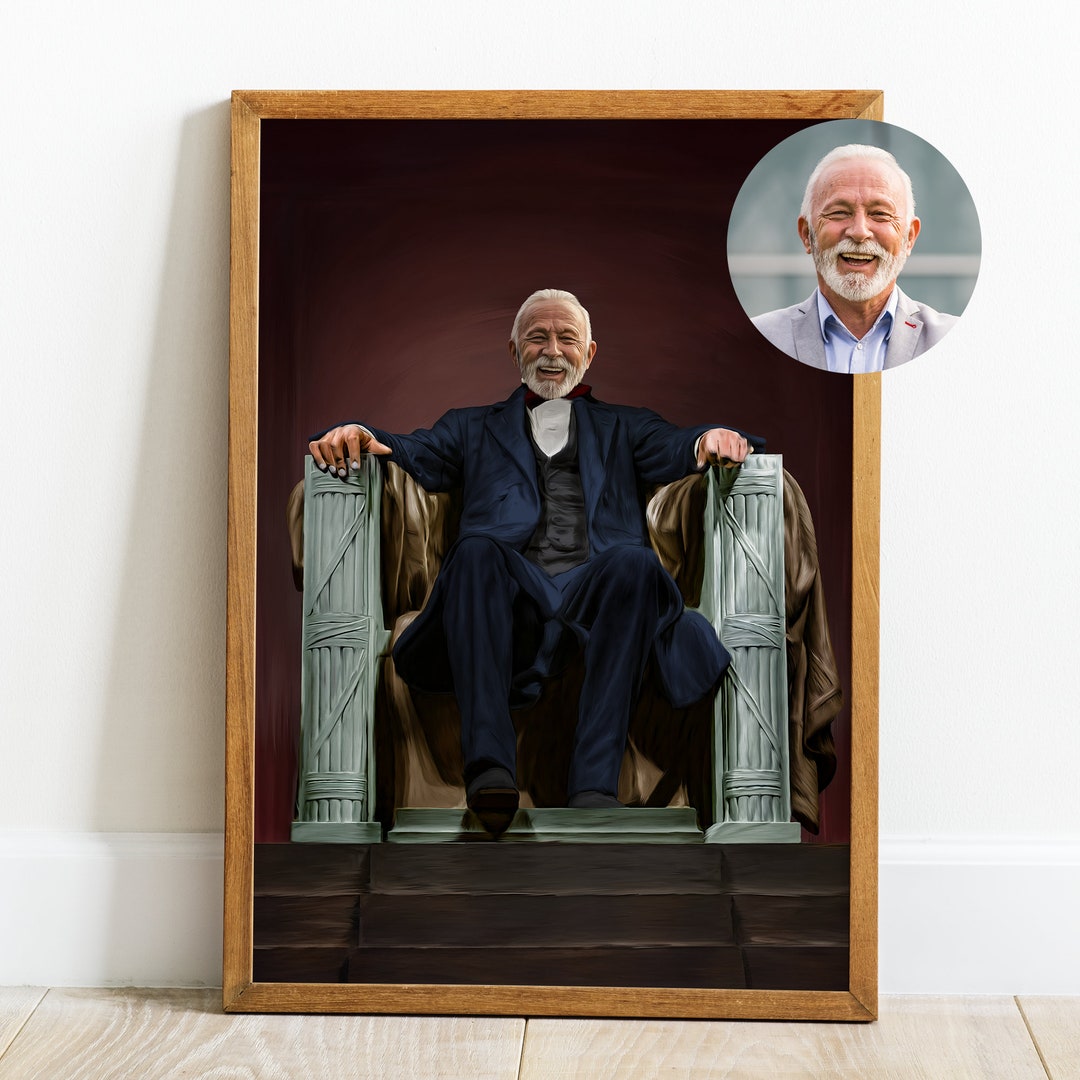 Abraham Lincoln Portrait, Royal Portrait, Renaissance Portrait, Digital ...