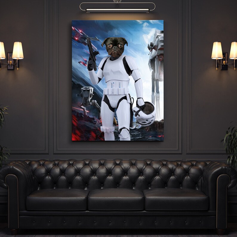 Custom Star Wars Stormtrooper Pet Portrait | Custom Stormtrooper ...
