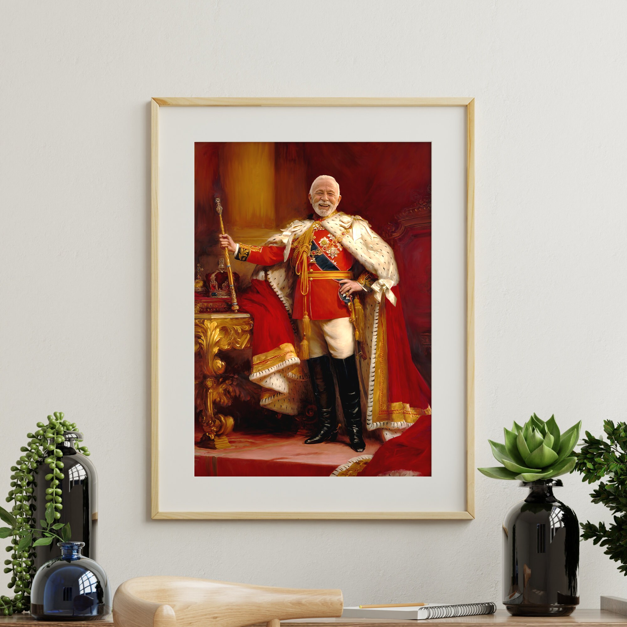 The King Portrait, Renaissance Portraits, Custom Royal Family Portrait ...