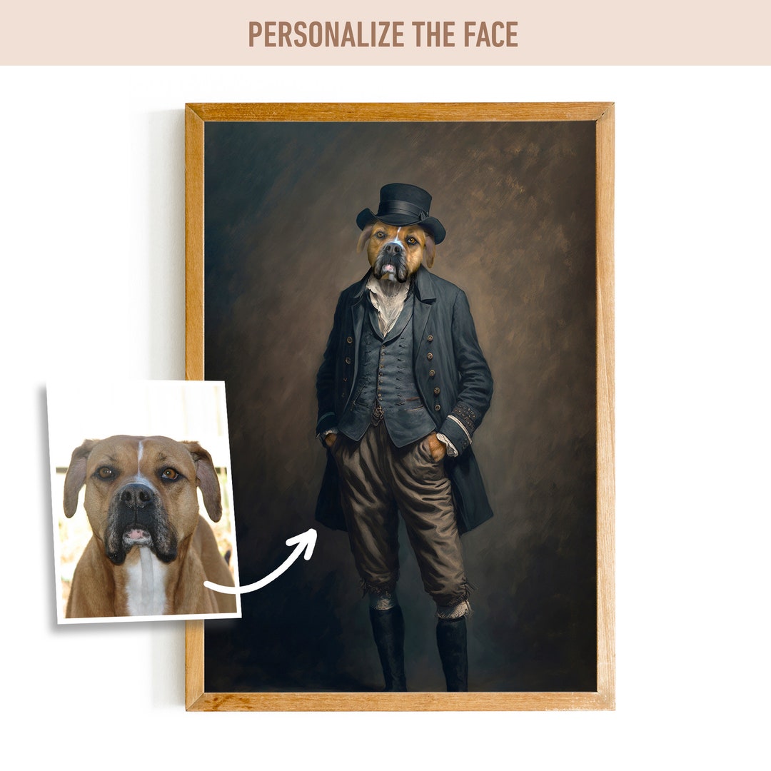 Custom Pet Portrait | Queen Cat | Cat Portrait | King Cat | Dog Passed ...