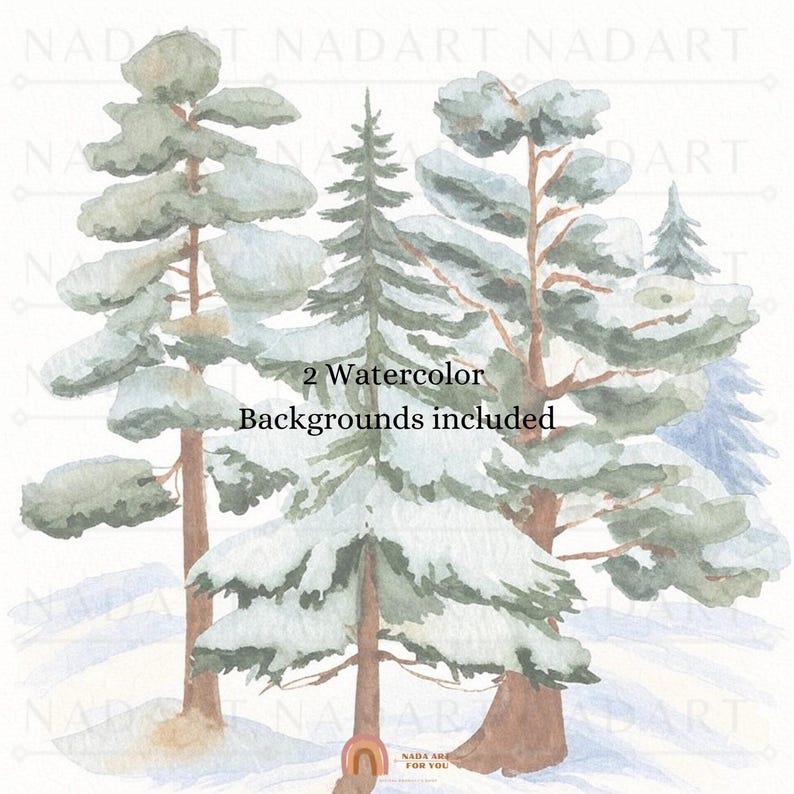 Watercolor Winter Animals Clipart, Nursery Decor (digital Download ...