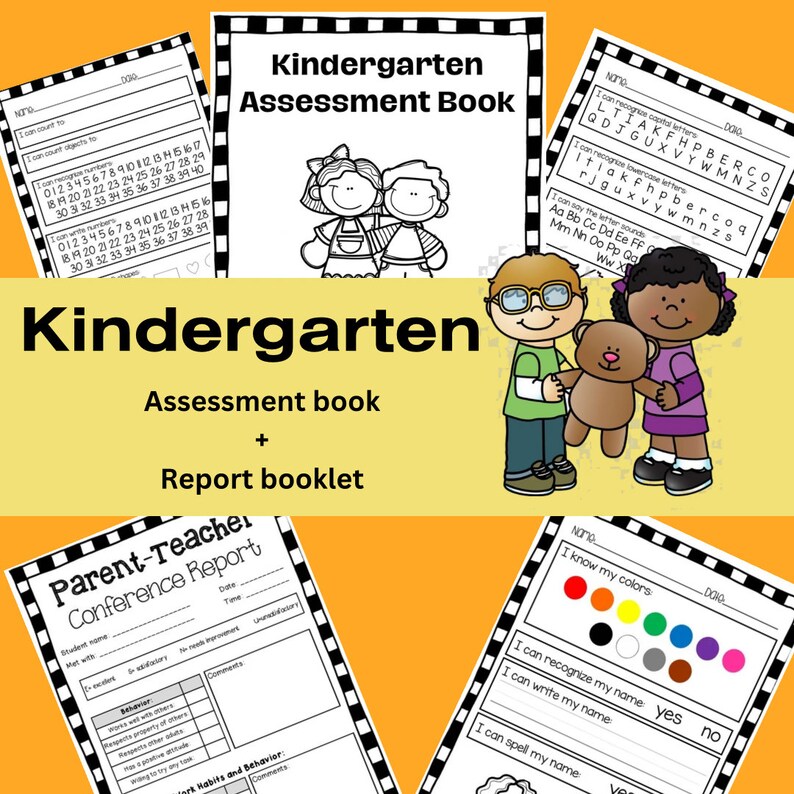 Kindergarten Assessment Book - Etsy