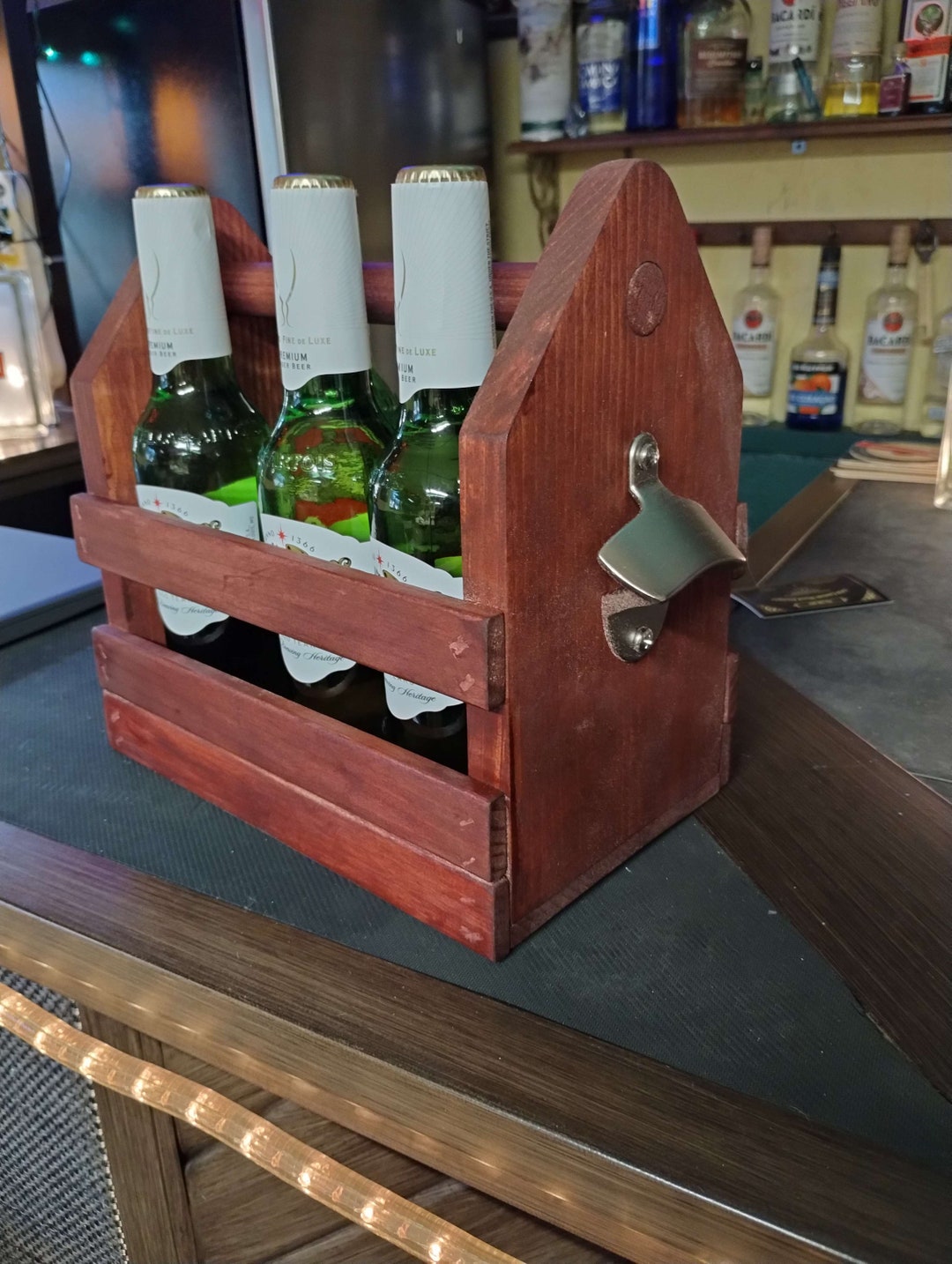 Handmade Wooden Beer Box W/attached Bottle Opener - Etsy