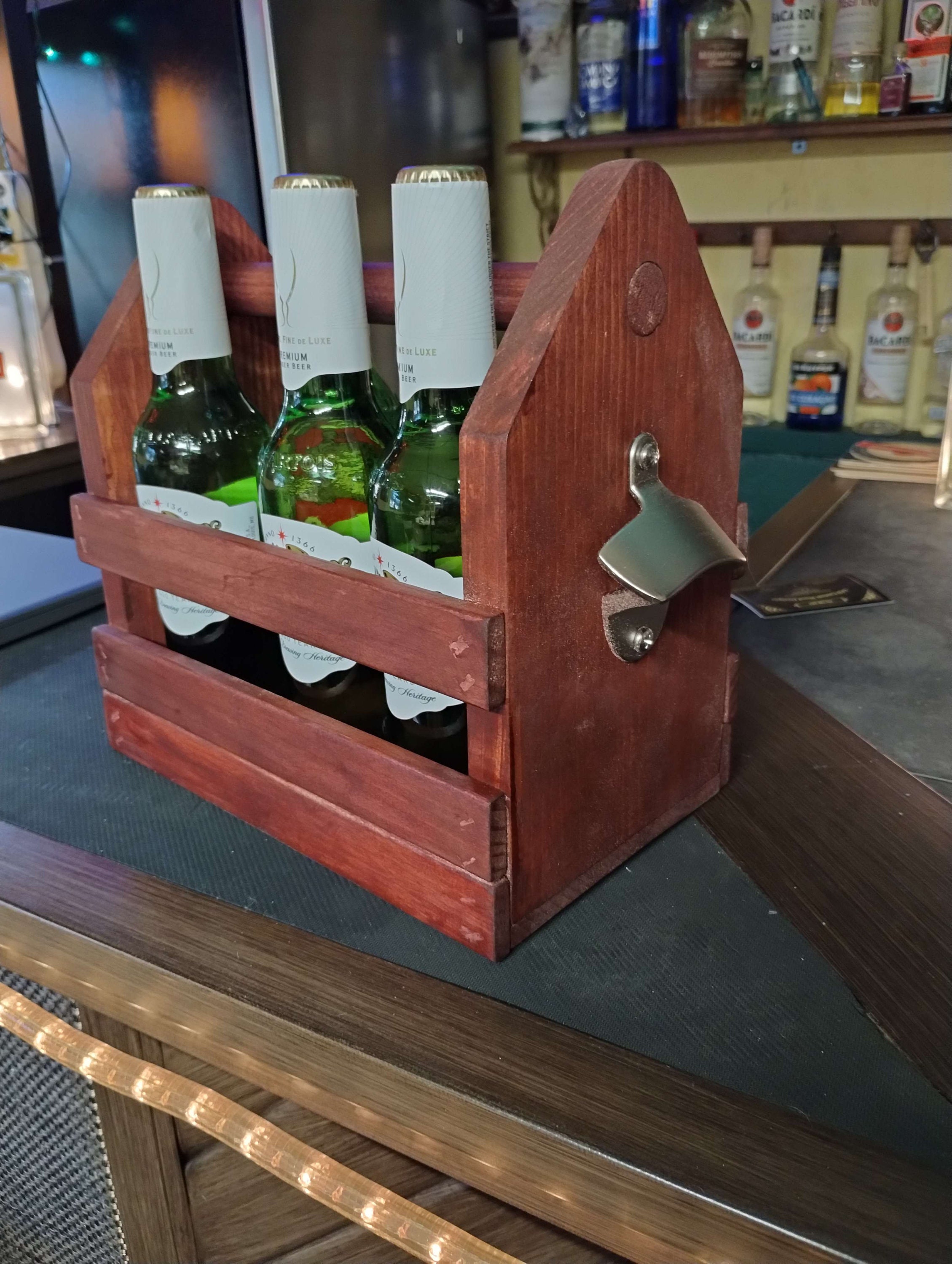 Handmade Wooden Beer Box W/attached Bottle Opener - Etsy