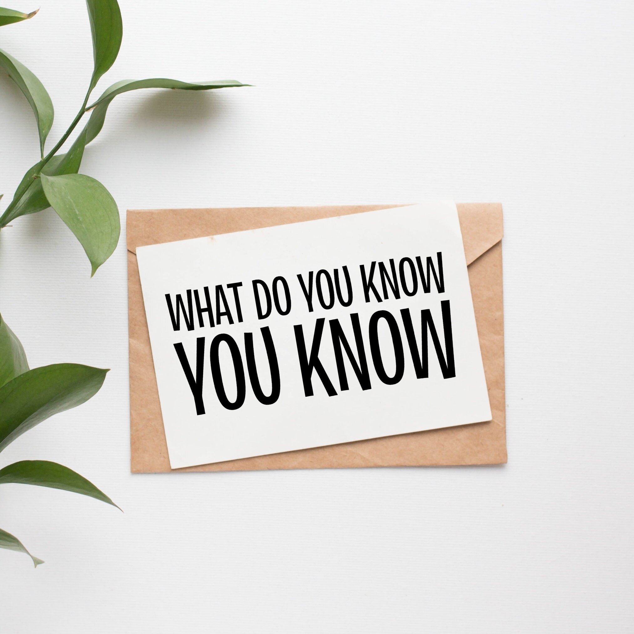 Qué sabes que sabes SVG PDF PNG alta calidad cita - Etsy España