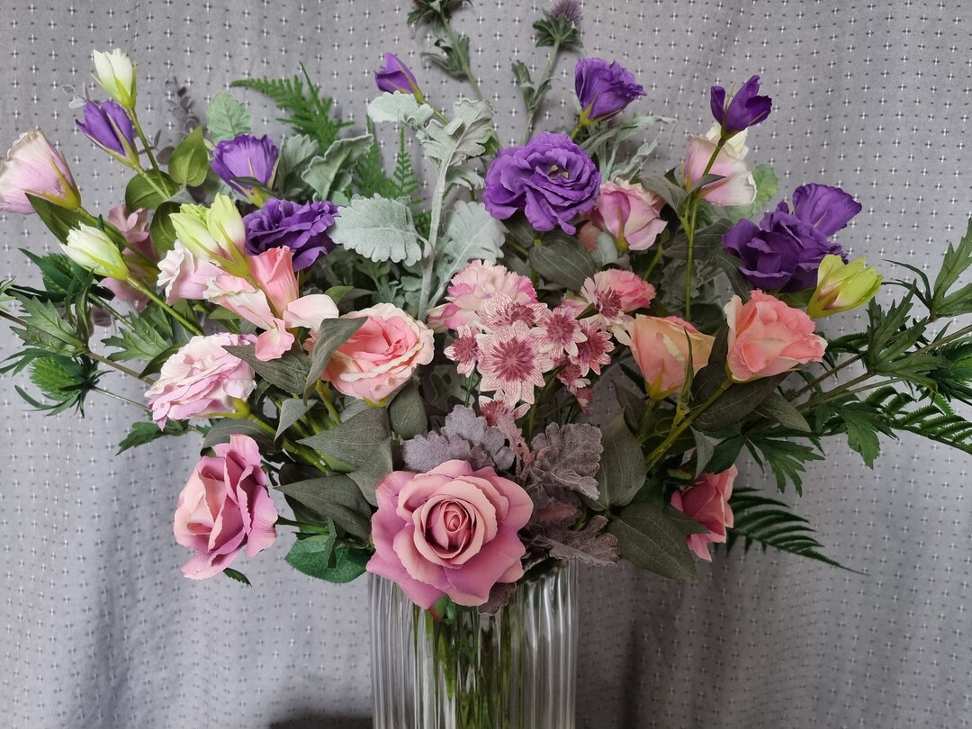 Artificial Silk Floral Display - Etsy