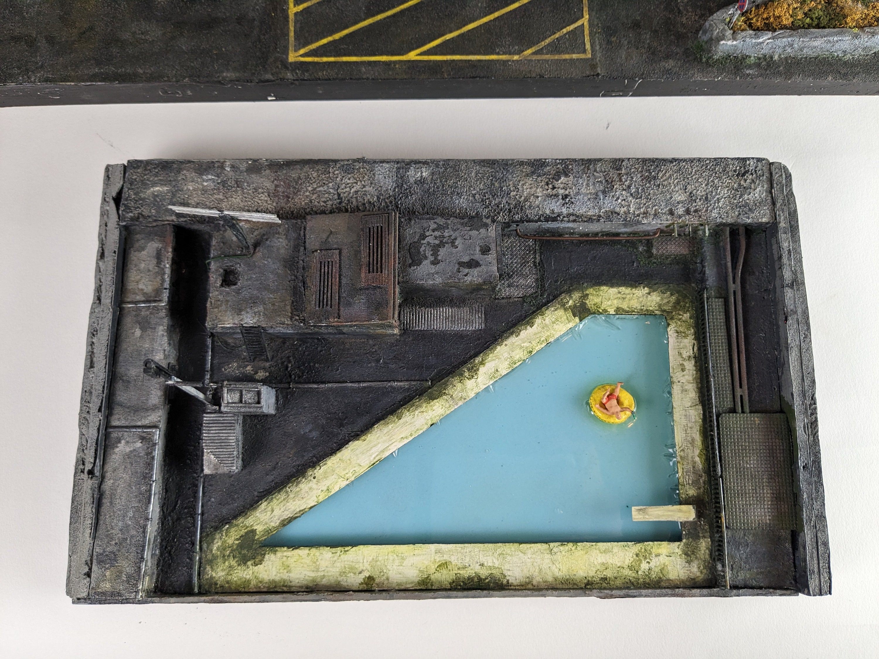 High Rise Tower Block Display Diorama With Swimming Pool - Etsy