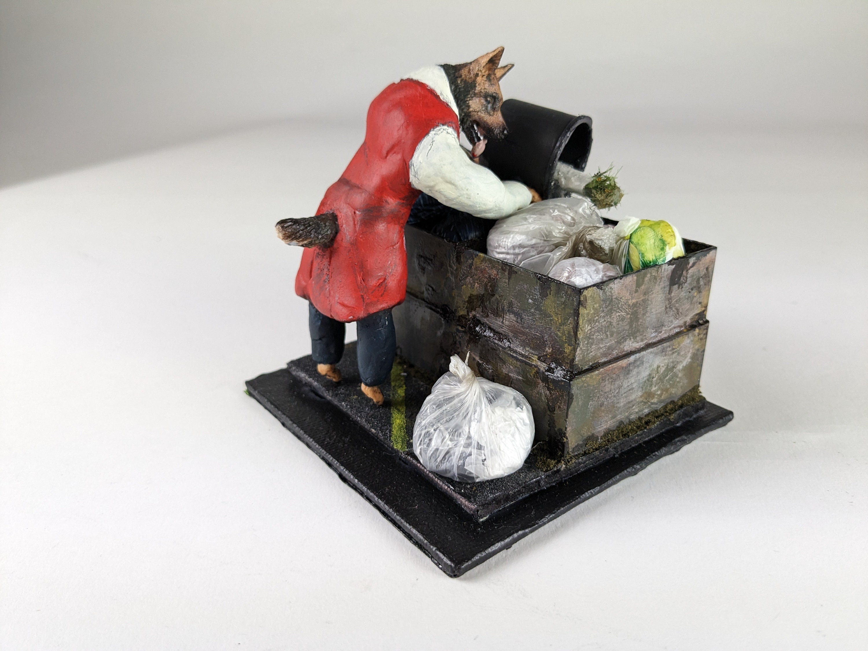 Dog Diorama Model the Remains of the Day - Etsy