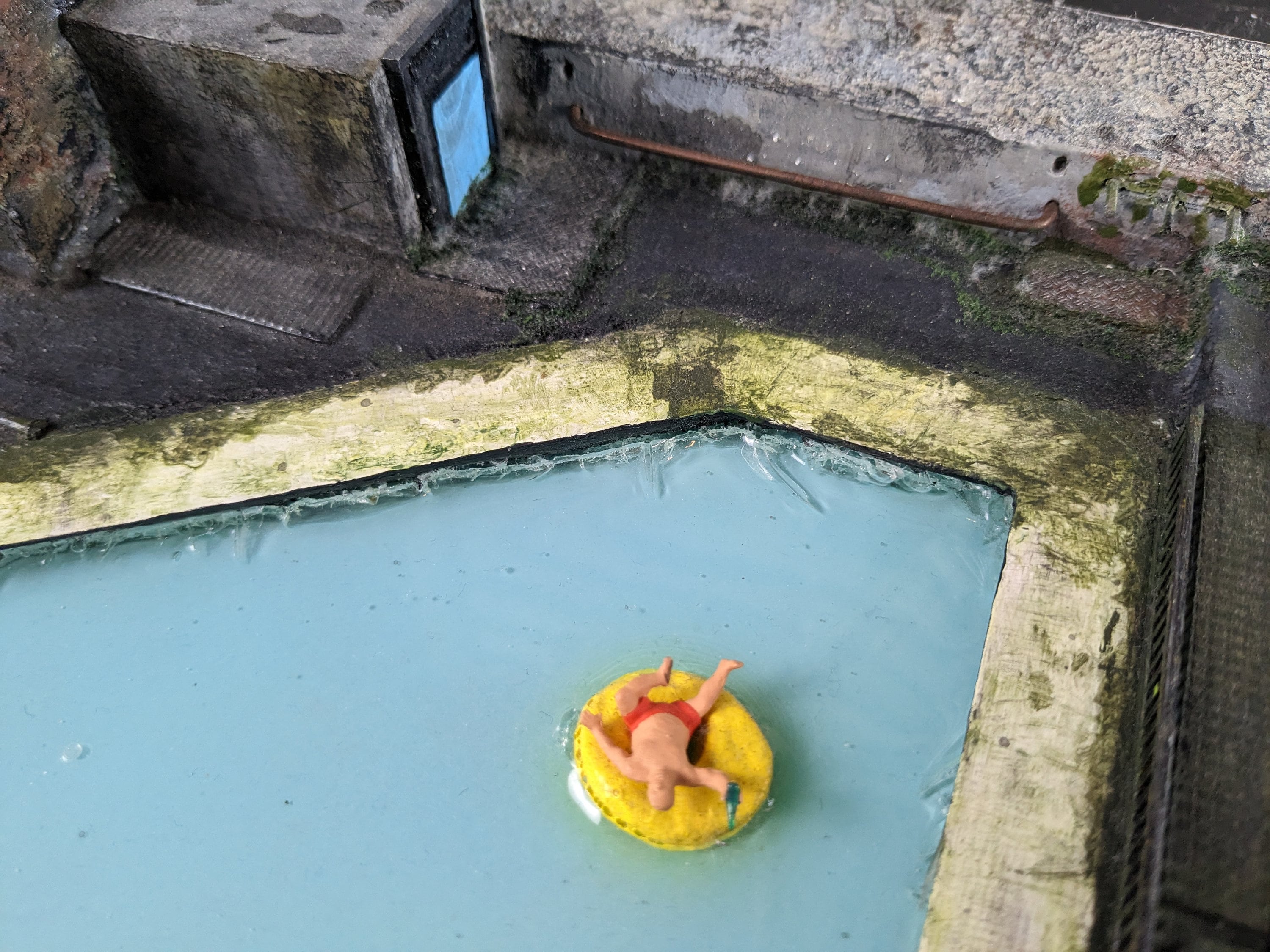 High Rise Tower Block Display Diorama With Swimming Pool - Etsy