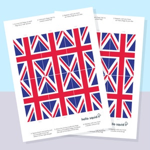 Union Jack Mini Flag Bunting: Printable Party Banner (file Download) - Etsy