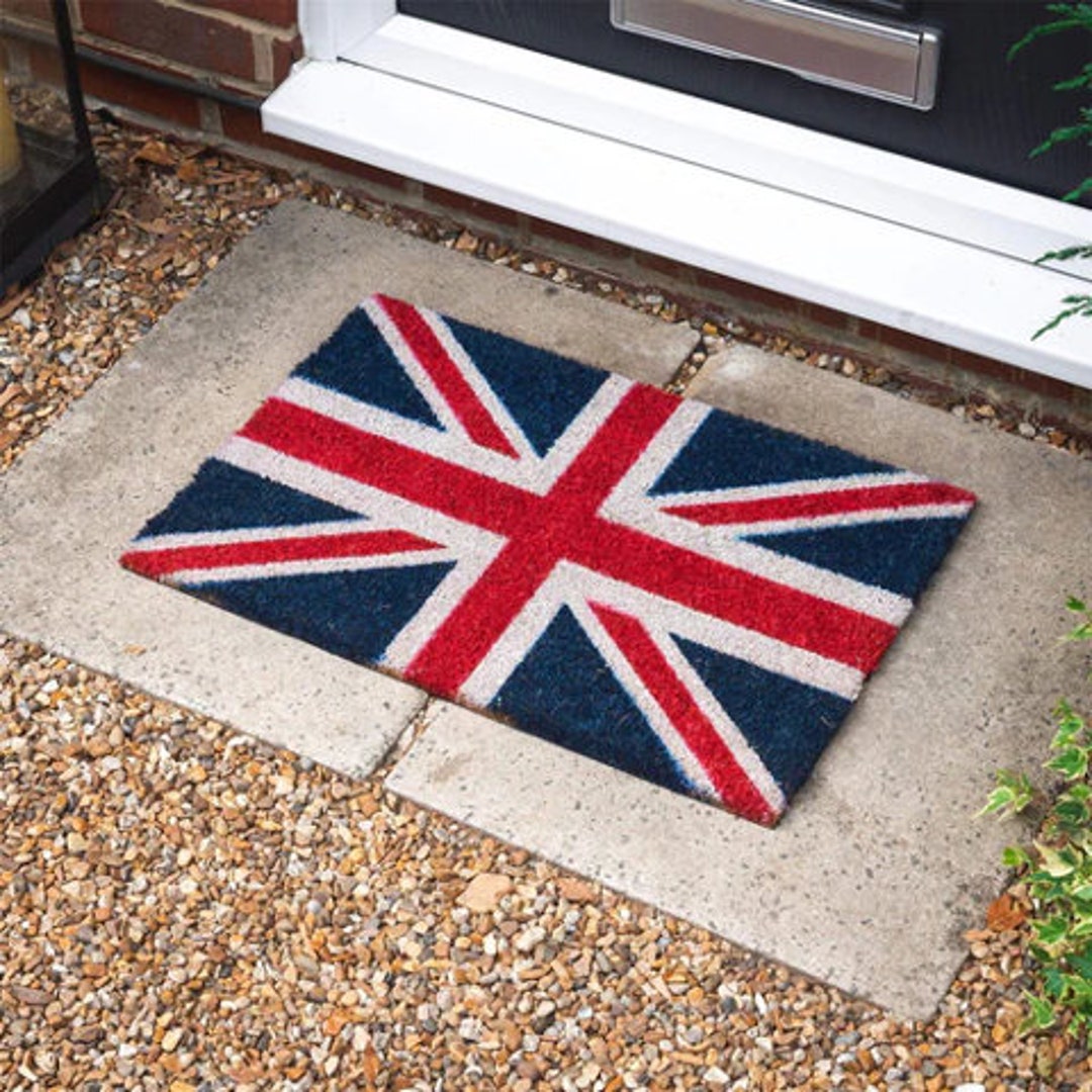 Union Jack Coronation Coir Door Mat 60cm X 40cm Front or Back / Inside ...