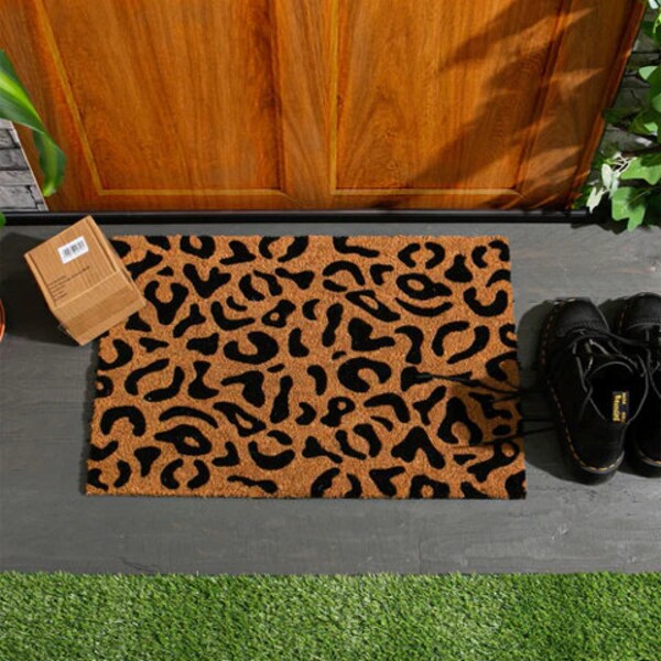 Leopard Door Mat - Etsy
