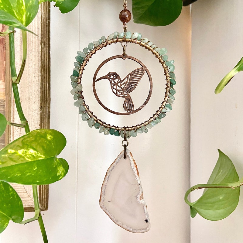 Hummingbird Crystal - Etsy
