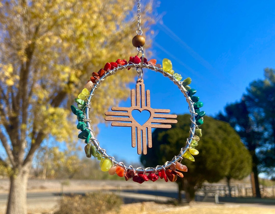 Zia Christmas New Mexico Ornament Suncatcher Southwest Rustic - Etsy
