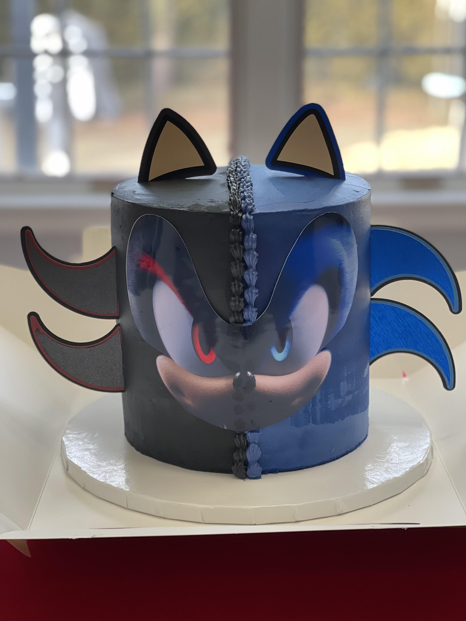 Sonic/shadow Cake Topper - Etsy