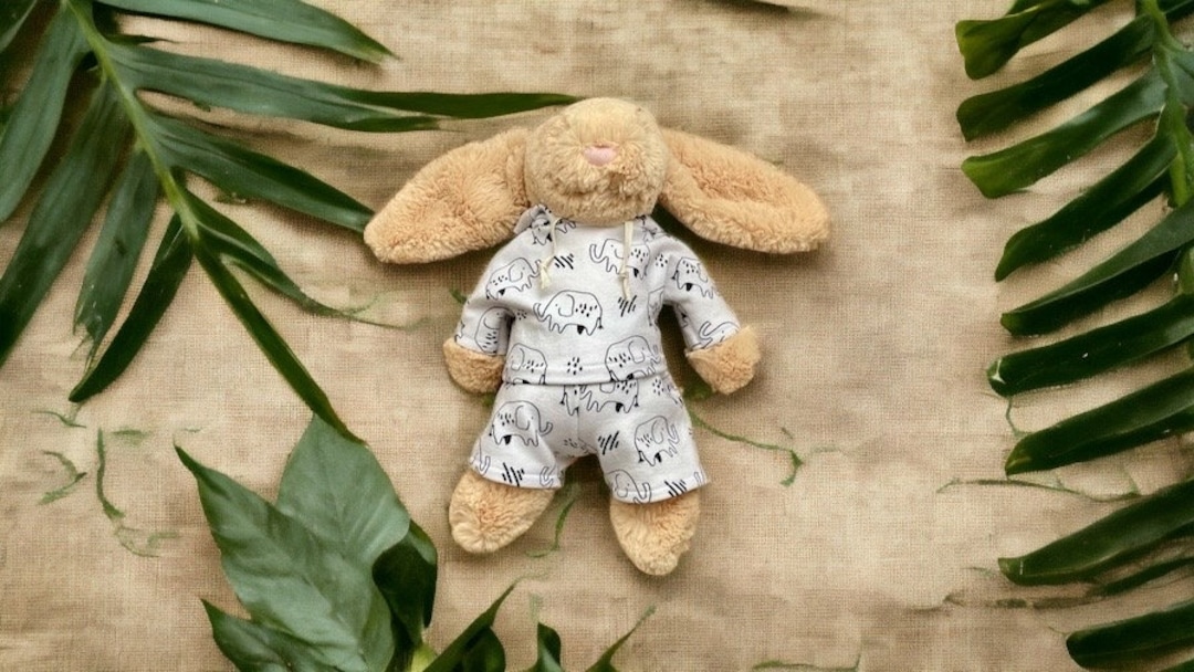 Jellycat Sized Clothes Elephant Small/medium/large Hoodie Jacket and ...