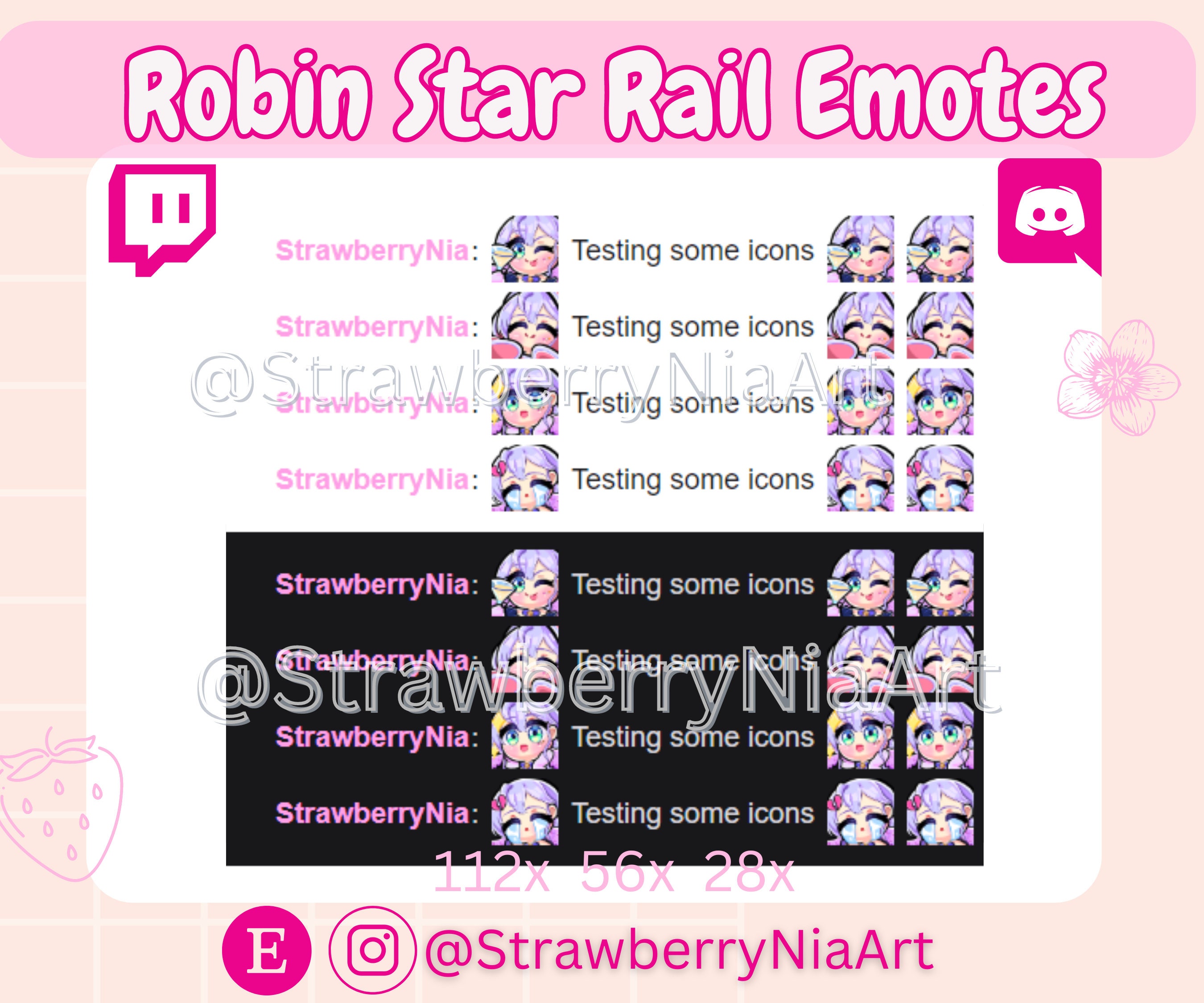 Robin Emote Pack/ Honkai Star Rail Emote Set/ Robin Star Rail / Twitch ...