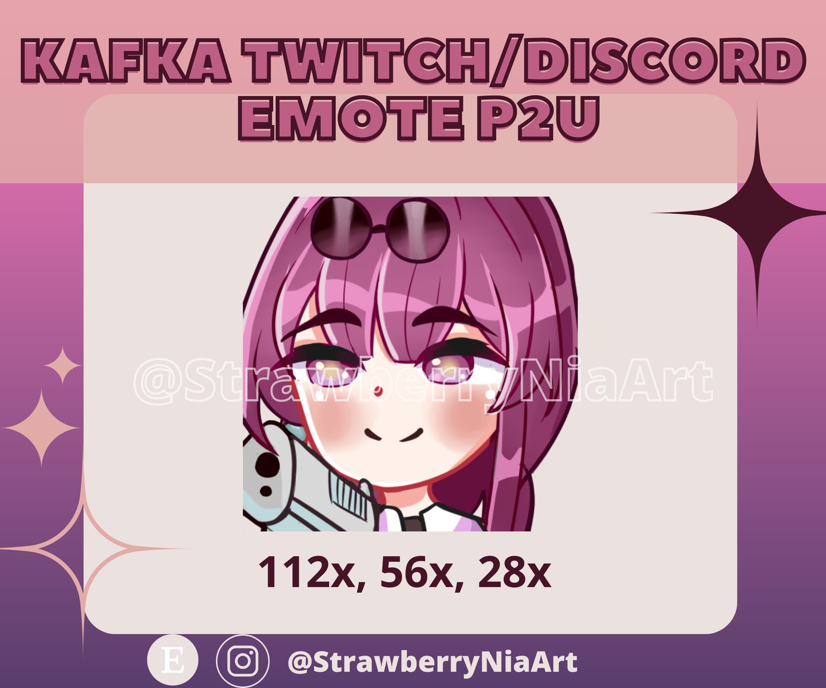 Kafka Emote Pack/ Honkai Star Rail Emote Set/ Twitch Discord - Etsy UK