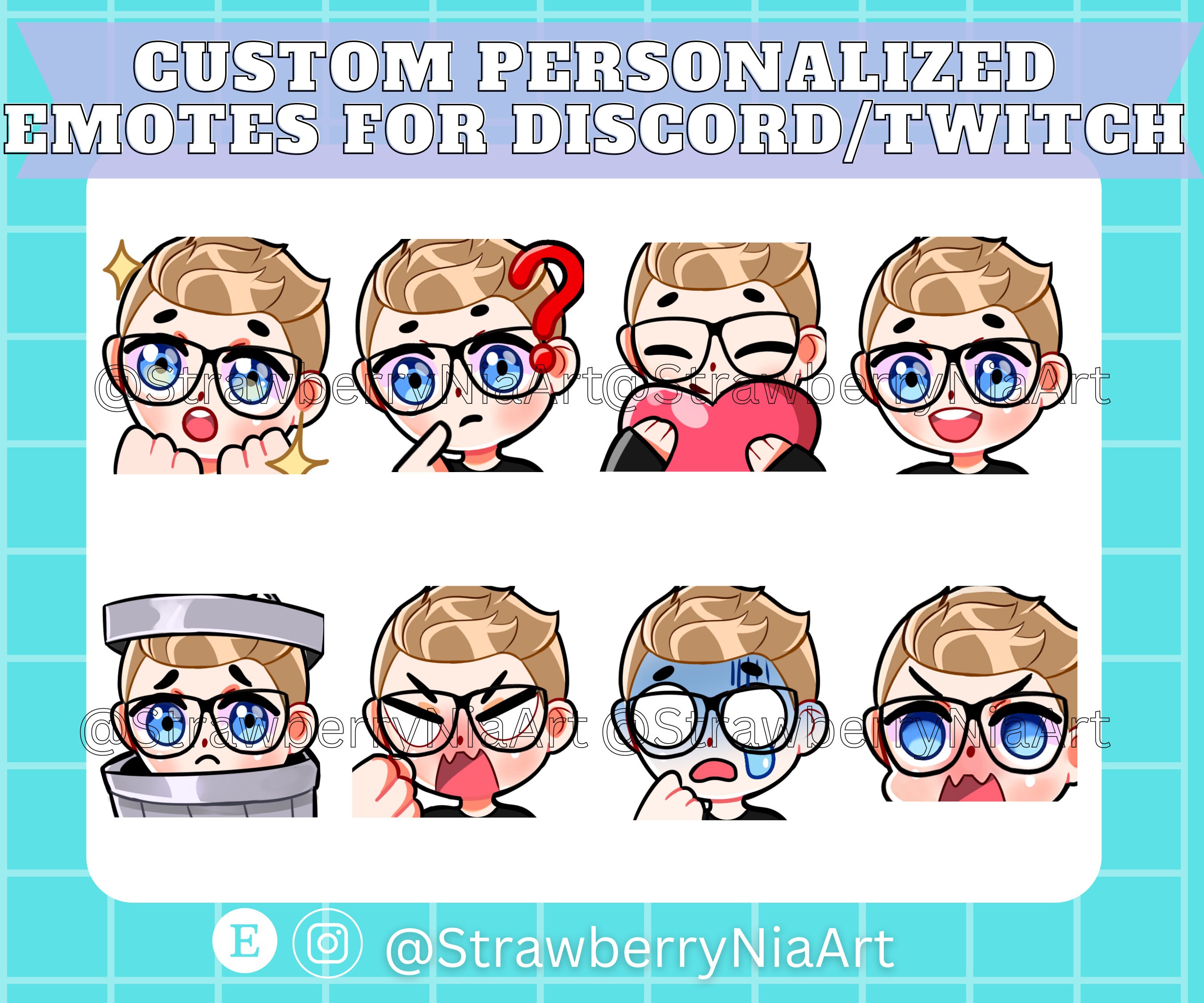 Personalized Emotes, Custom Emotes, Discord Emotes, Twitch Emotes for ...