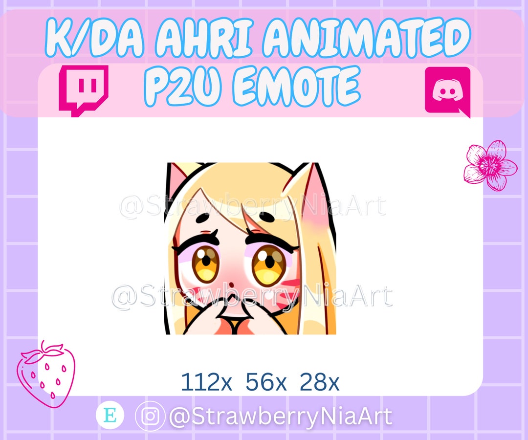 Ahri Animated Emote/ League of Legends Emote Set/ Twitch Discord Emotes ...