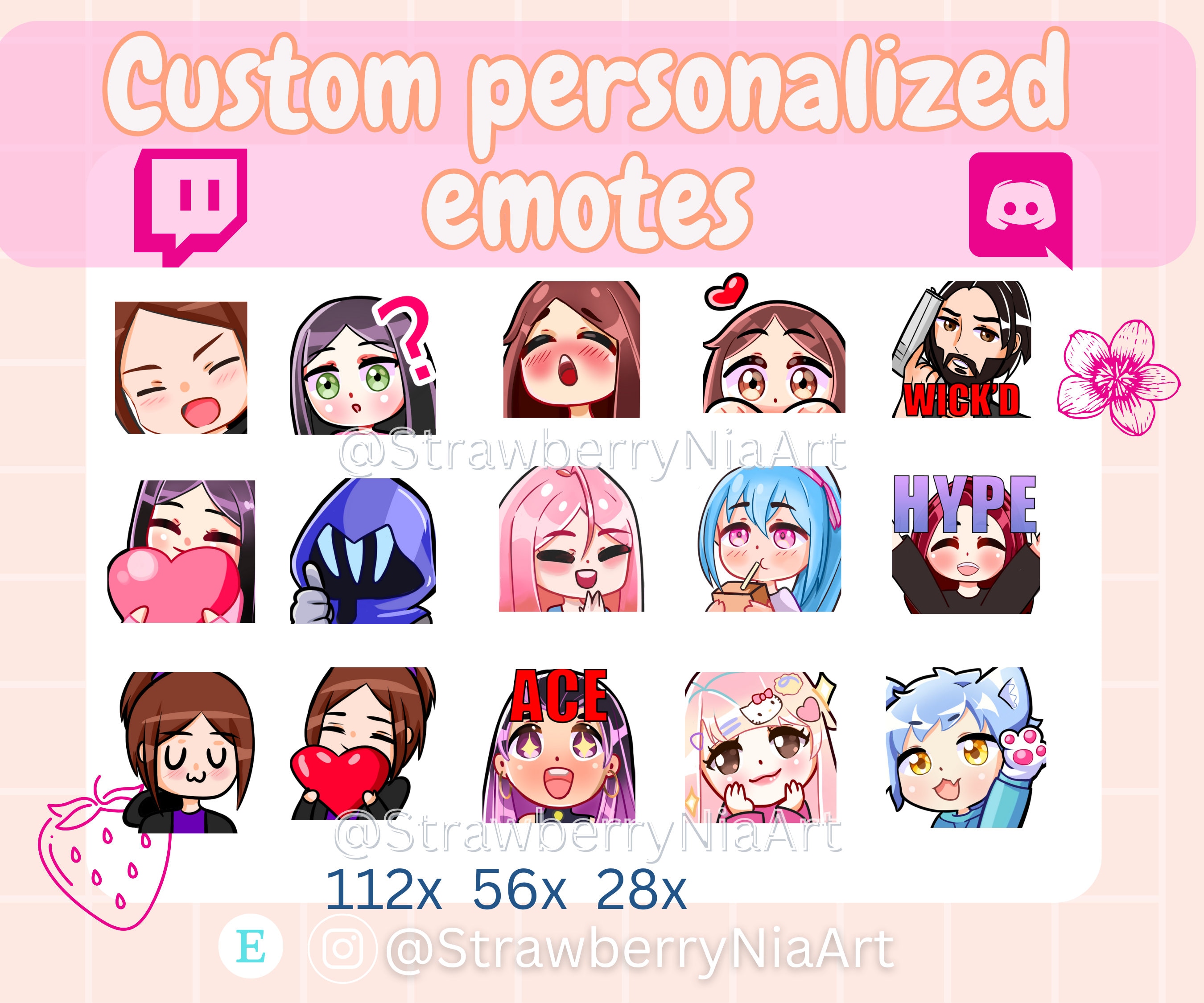 Personalized Emotes, Custom Emotes, Discord Emotes, Twitch Emotes for ...