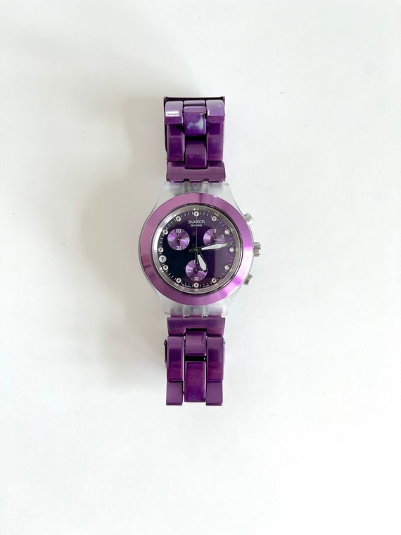 Swatch Irony Diaphane Chrono FULL BLOODED BLUEBERRY S… - Gem