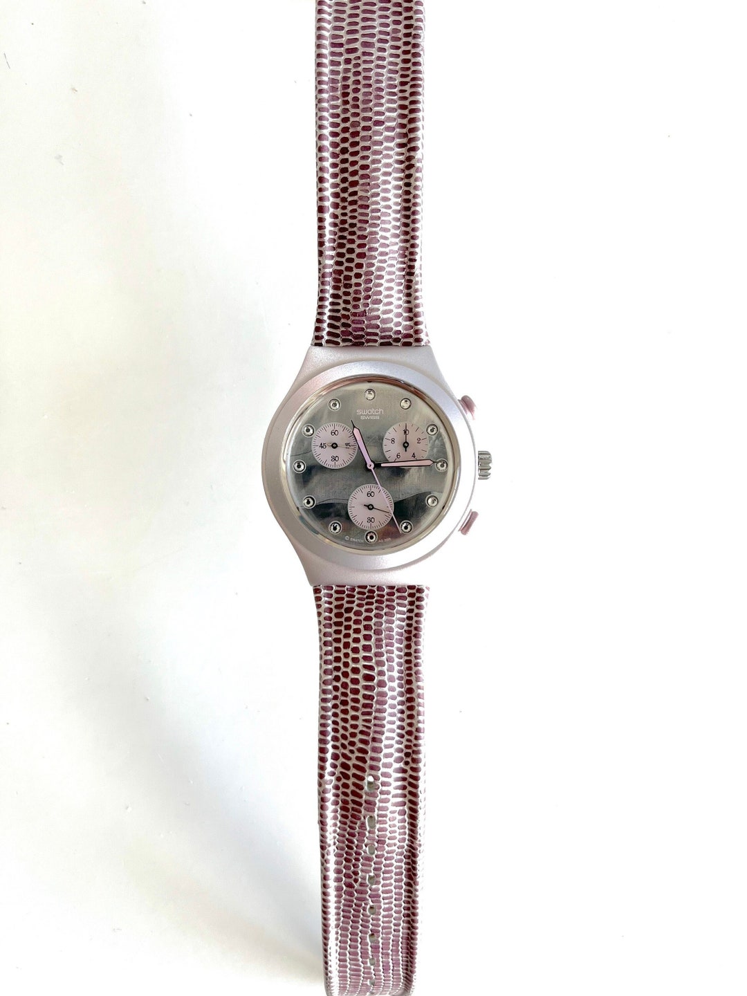 Muy raro Swatch Irony Chrono LADY SNAKE YCP1000 vintage solo Swatch con ...