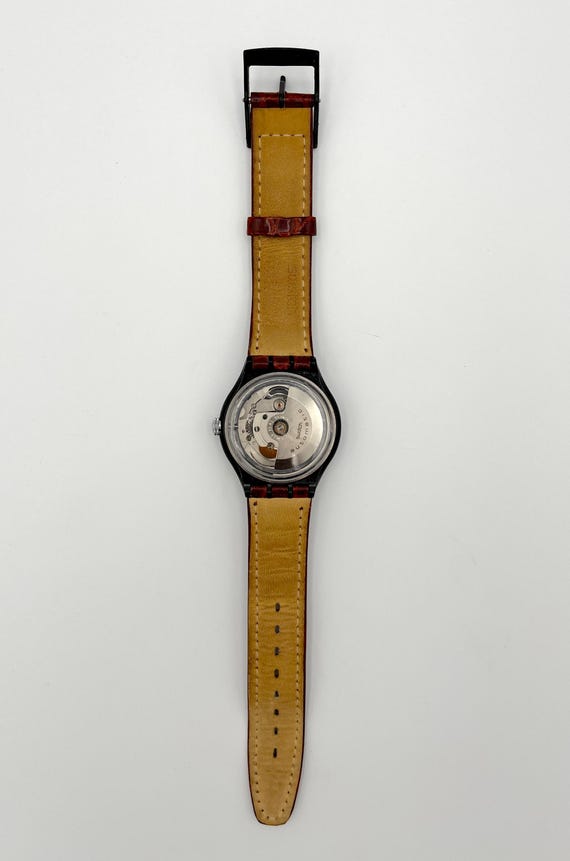 vintage 1993 Swatch Automatic BLACK CIRCLES SAB102 - … - Gem