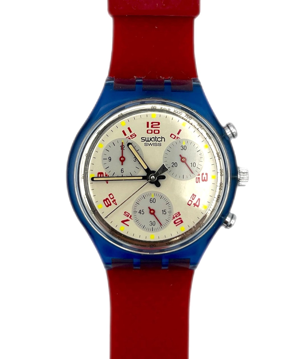 Vintage 1992 Swatch Vintage Chrono JFK SCN103 - Near Mint Condition ...
