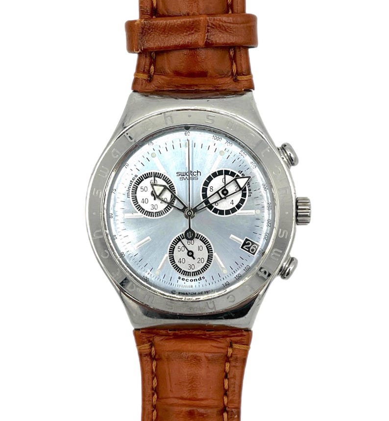 Swatch Irony Chrono NEW WHEELING YCS408C - Perfect Running Condition ...